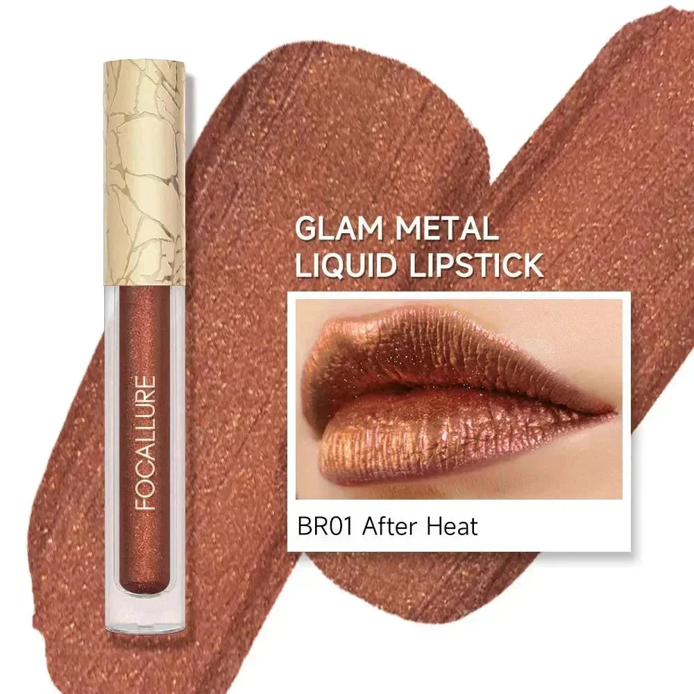 Focallure Glam Metal Liquid Lipstick #PK05 Metal Barbie